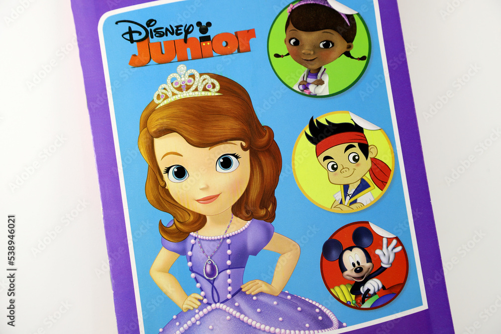 Magazine with the characters of the Disney Junior Channel television ...