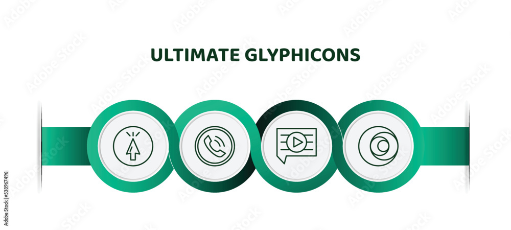 editable thin line icons with infographic template. infographic for ultimate glyphicons concept ...