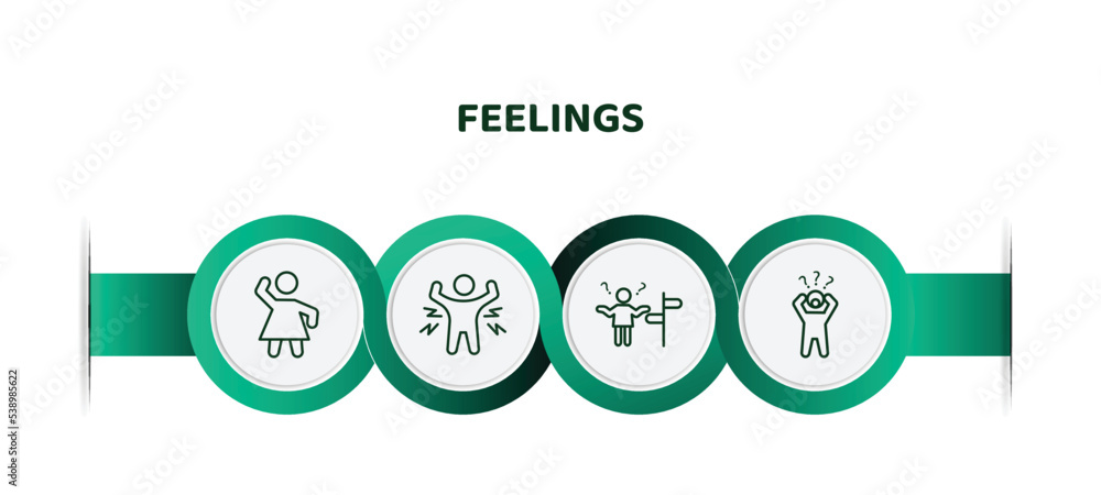 editable thin line icons with infographic template. infographic for ...
