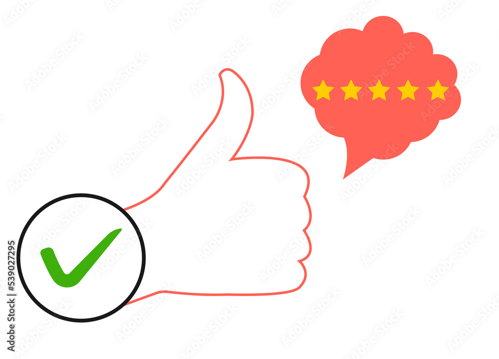 thumb up icon.check mark like symbol vector design. like icon idea ...