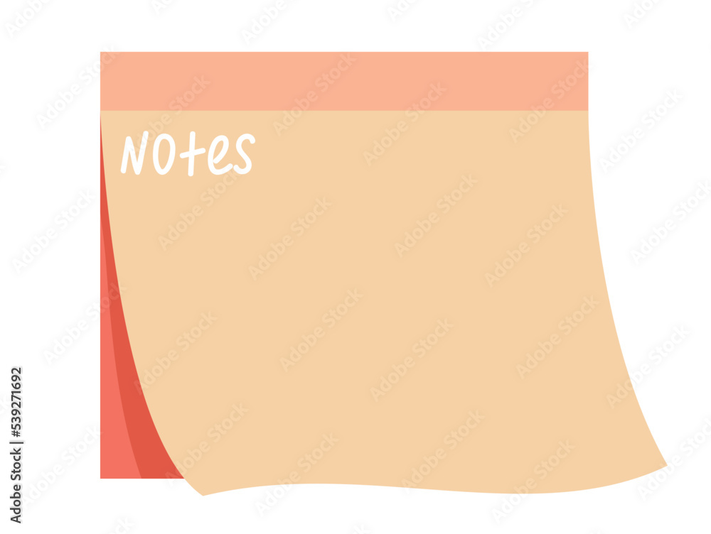 Square note icon. Calendar for setting goals and objectives, time ...