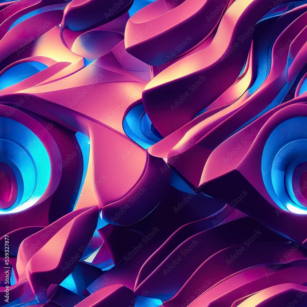 Seamless tech sci-fi pattern texture illustration repeating background ...