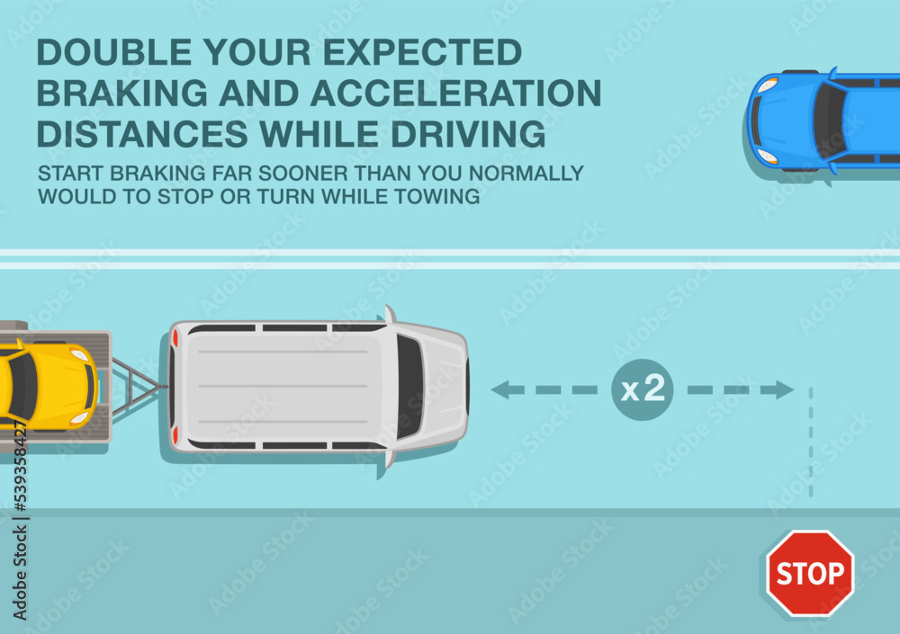 Safe driving tips and traffic regulation rules. Open car hauler trailer ...