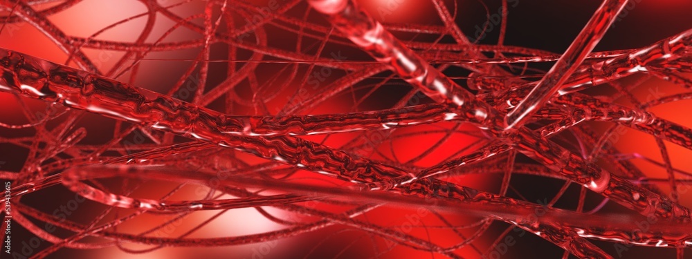 Anatomical abstract background, veins and arteries, human circulatory ...