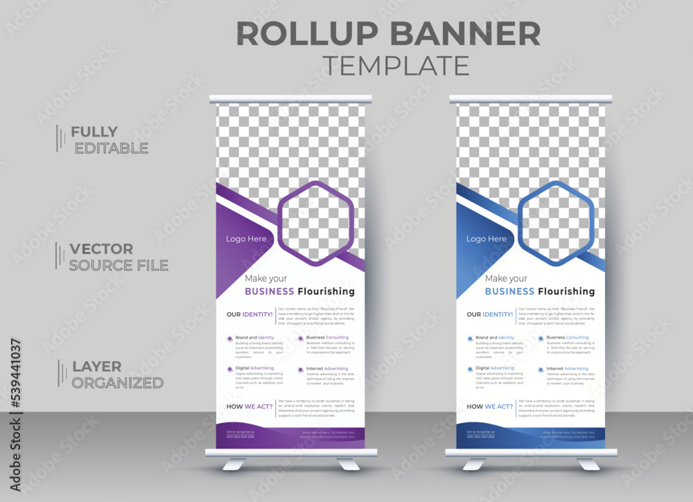 Rollup banner design ,creative corporate standee banner design for ...