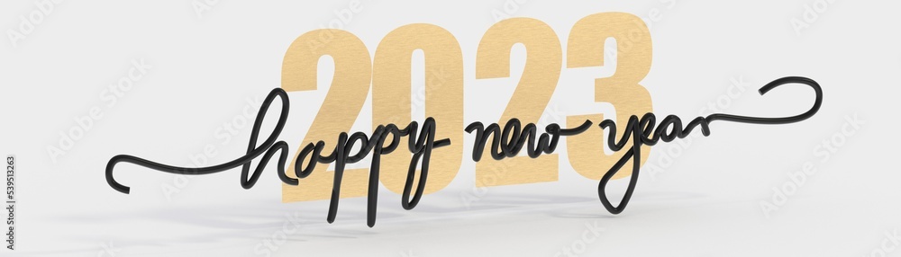 2023 bold letters 3d-illustration isolated Stock Illustration | Adobe Stock