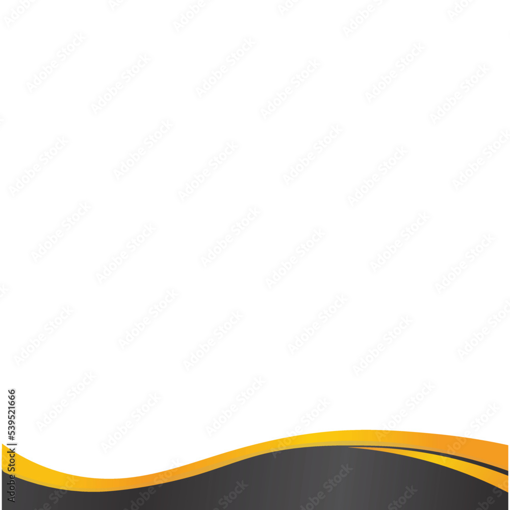 Black & Gold Footer Design Template Stock Vector | Adobe Stock