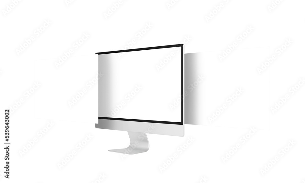 Desktop monitor screen with website presentation mockup isolated png ...