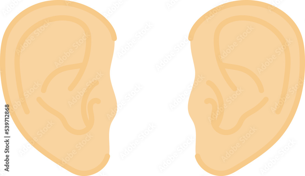 Ear vector illustration .Body part image or clip art. Stock Vector ...