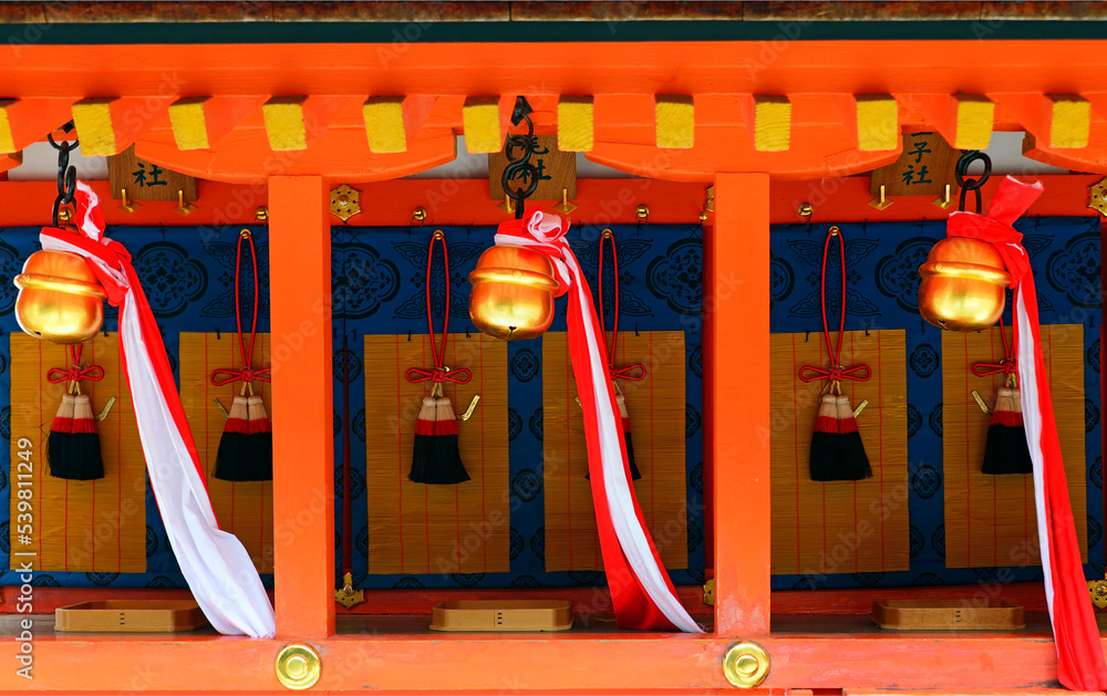 Fushimi Ward, Kyoto, Kansai, Japan, Asia, detail of Inner hall of ...
