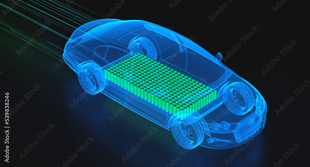 Solid State Battery EV Electric Vehicle Energy Technology Lidar Stock ...
