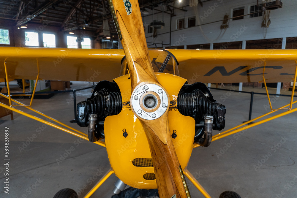 Tuskegee, Alabama: Piper Cub at Tuskegee Airmen National Historic Site ...