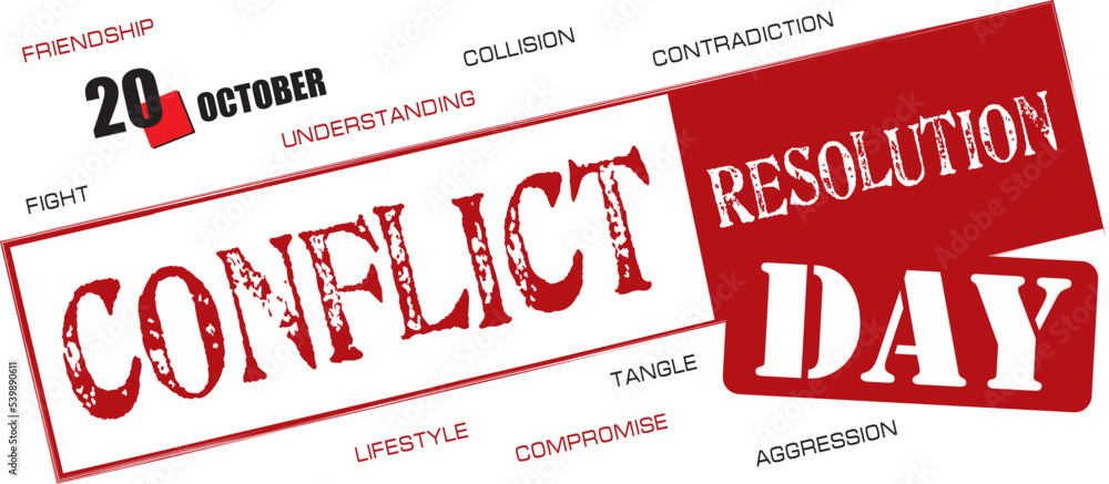 Conflict Resolution Day Stock Vector | Adobe Stock