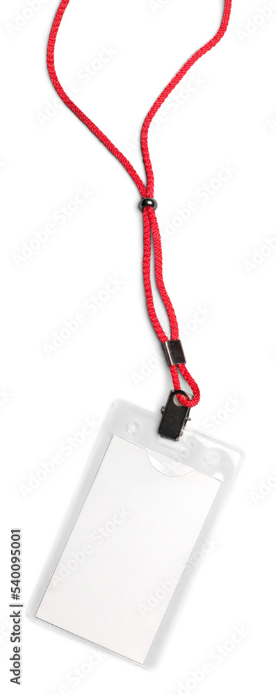 Badge name tag card blank identity identity card isolated Stock Photo ...