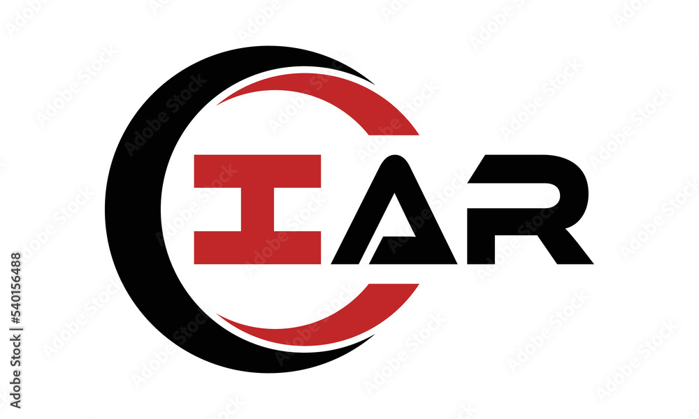 IAR three letter swoosh logo design vector template | monogram logo ...