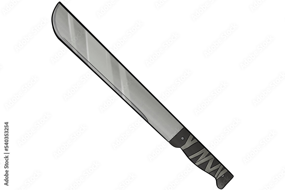 Machete design, machete icon with a simple concept. Cartoon Machete ...