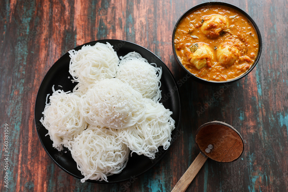 Noolappam Idiyappam rice noodles a popular traditional steam cooked ...
