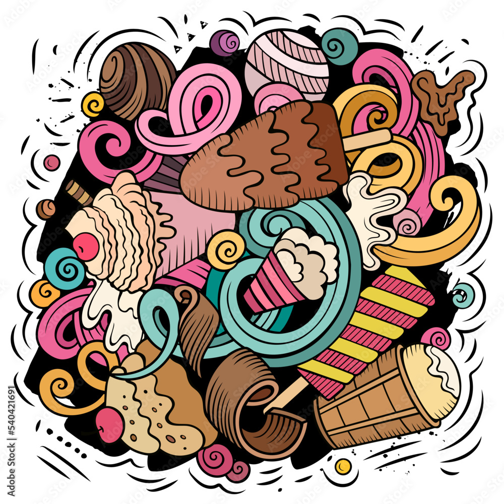 Ice Cream cartoon vector illustration Stock Vector | Adobe Stock