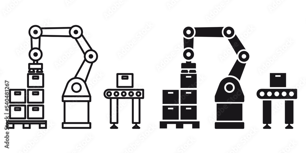 Vector de Stock ofvs196 OutlineFilledVectorSign ofvs - packaging ...