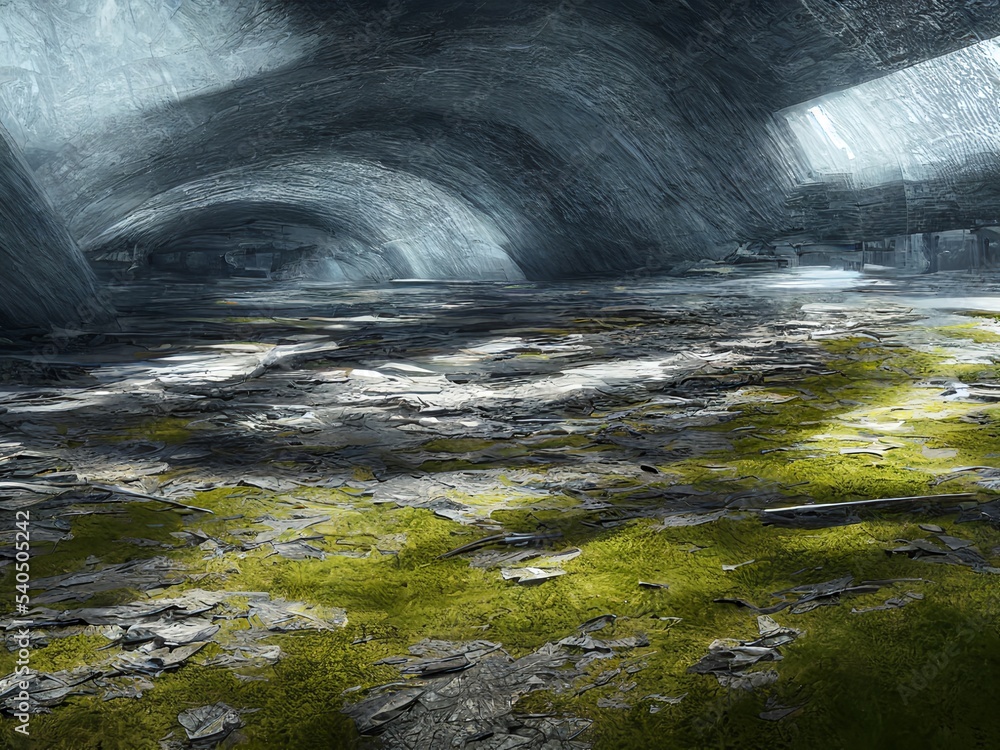 bioremediation white mining tailing futuristic horizontal architecture ...