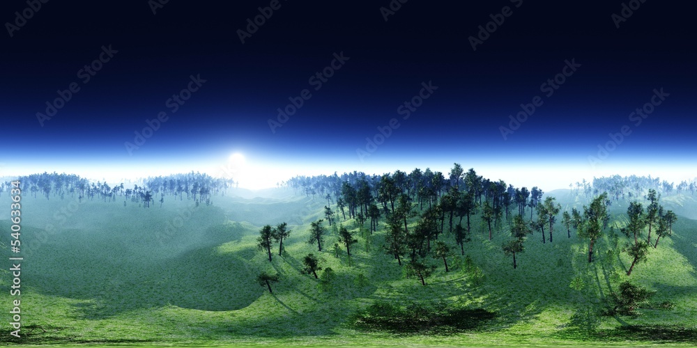 HDRI, environment map , Round panorama, spherical panorama, equidistant ...
