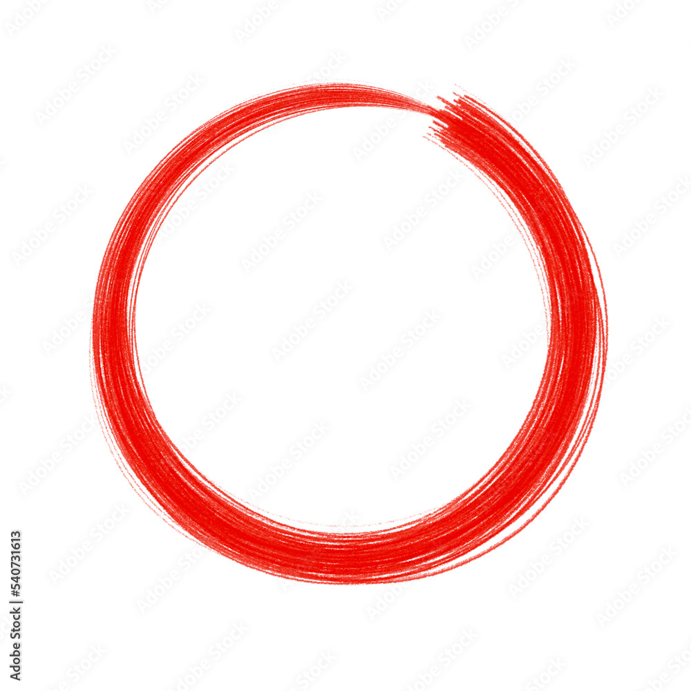 Textured red circle frame, transparent background, isolated Stock ...