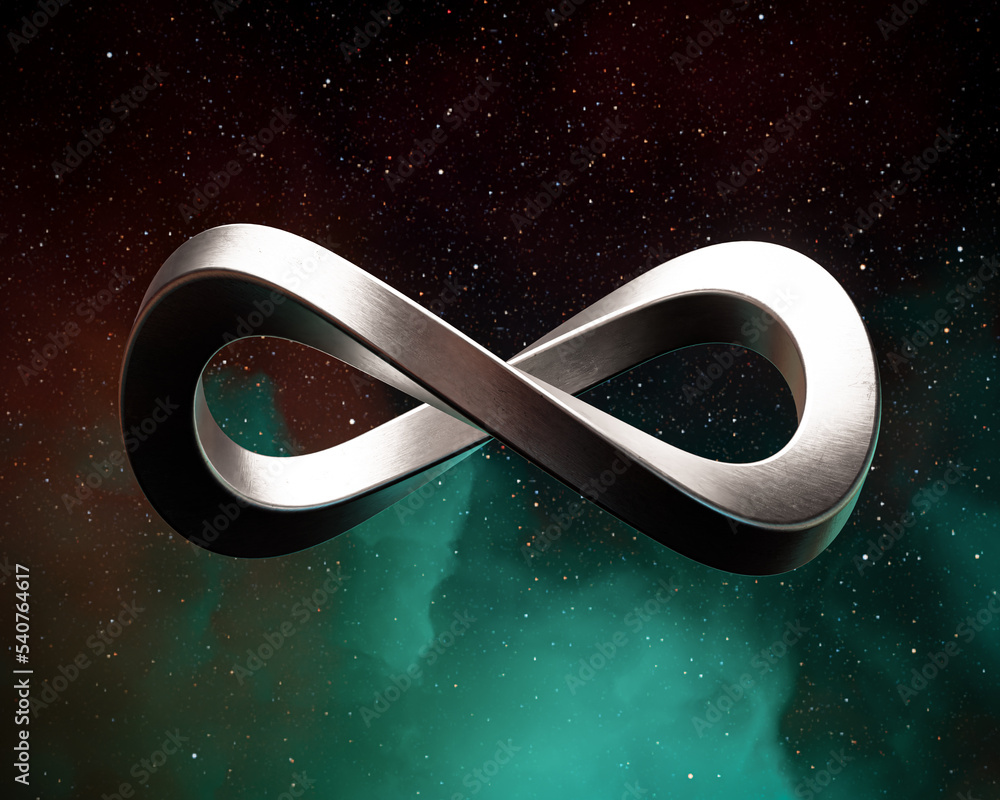 Infinity Symbol In Space Stock Illustration | Adobe Stock