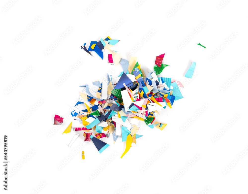 Microplastics Pile Isolated. Micro Plastics Garbage, Tiny Trash Pieces ...