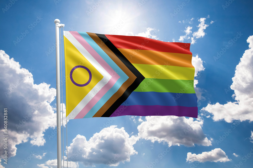 Intersex-inclusive pride flag. New LGBTQIA+ Progress pride flag ... Intersex-inclusive pride flag. New LGBTQIA+ Progress pride flag ...