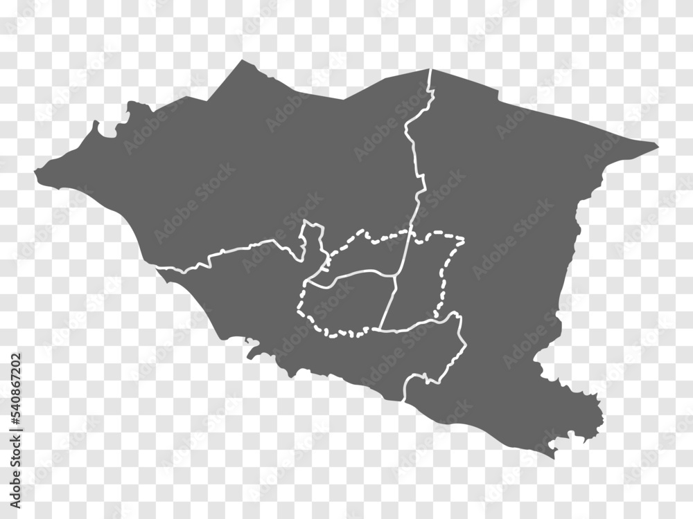 Blank map State Malacca of Malaysia. High quality map Malacca with ...