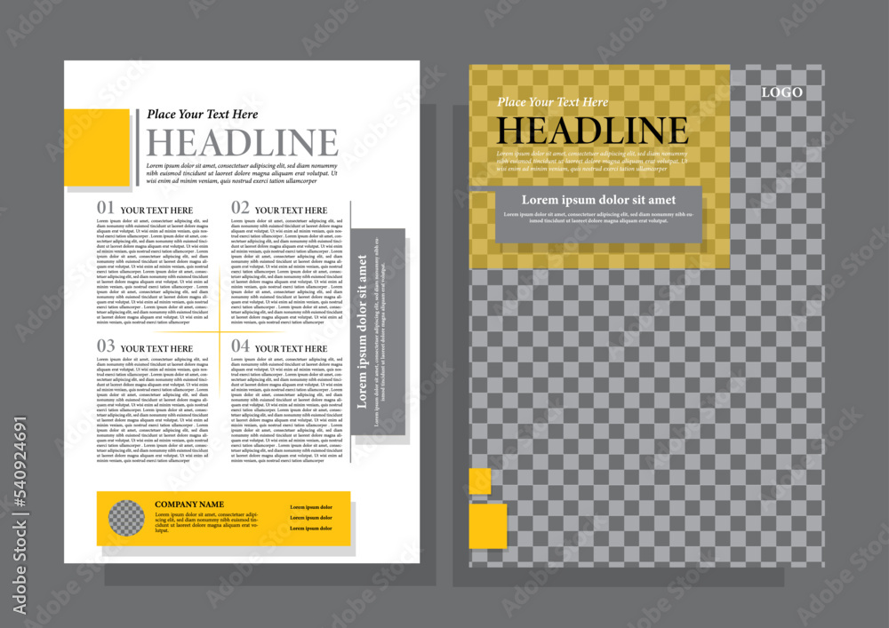 template with a simple shape and dominated by yellow. templates for ...