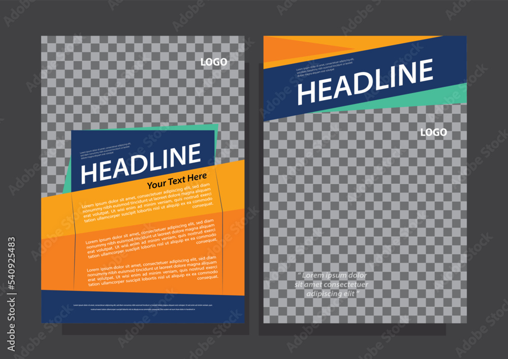 templates with unique shapes. templates for covers. book cover and ...