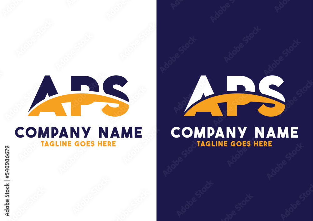 Стоковое векторное изображение «Letter APS logo design vector template ...