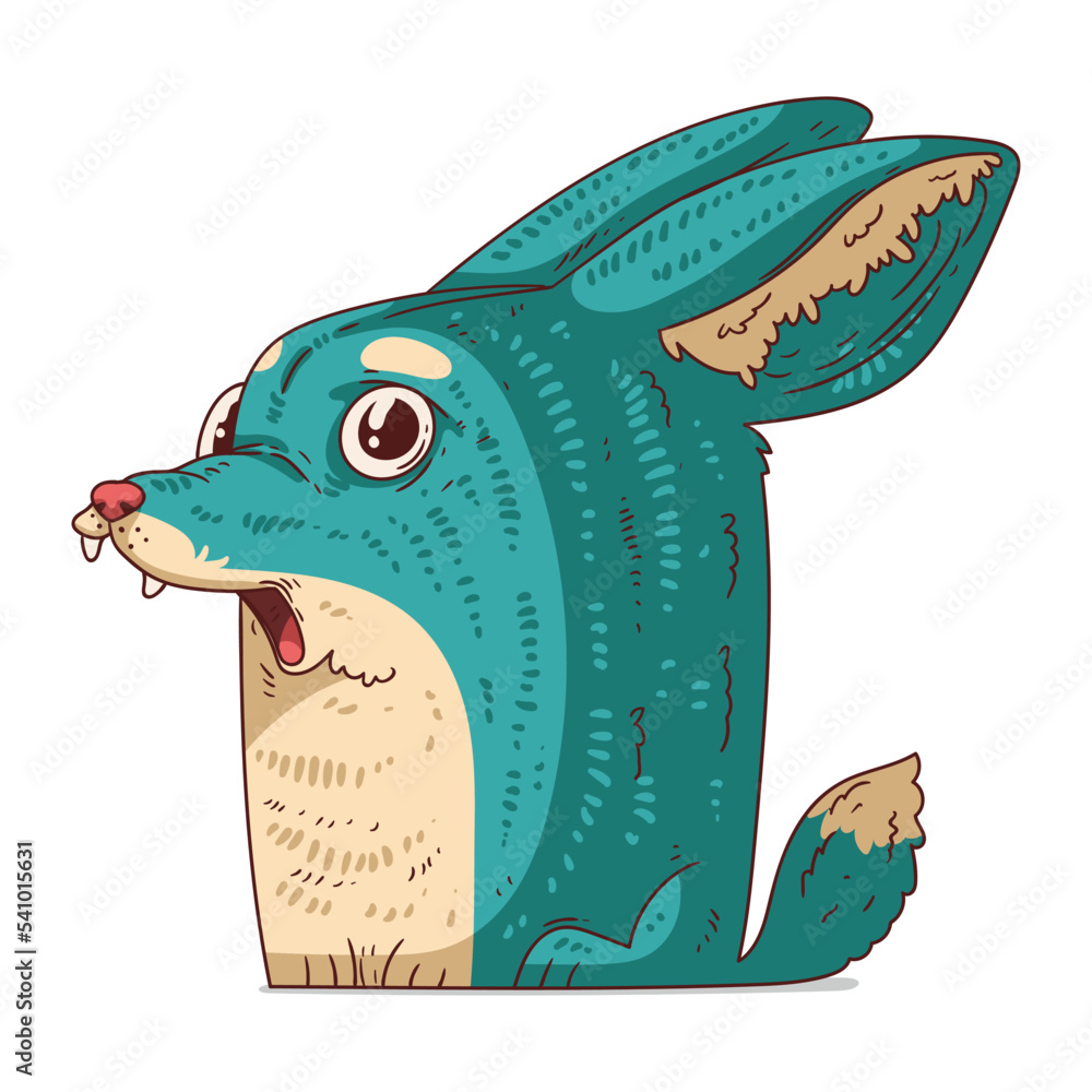 Astonished Fox, isolated vector illustration. Cartoon picture of a ...