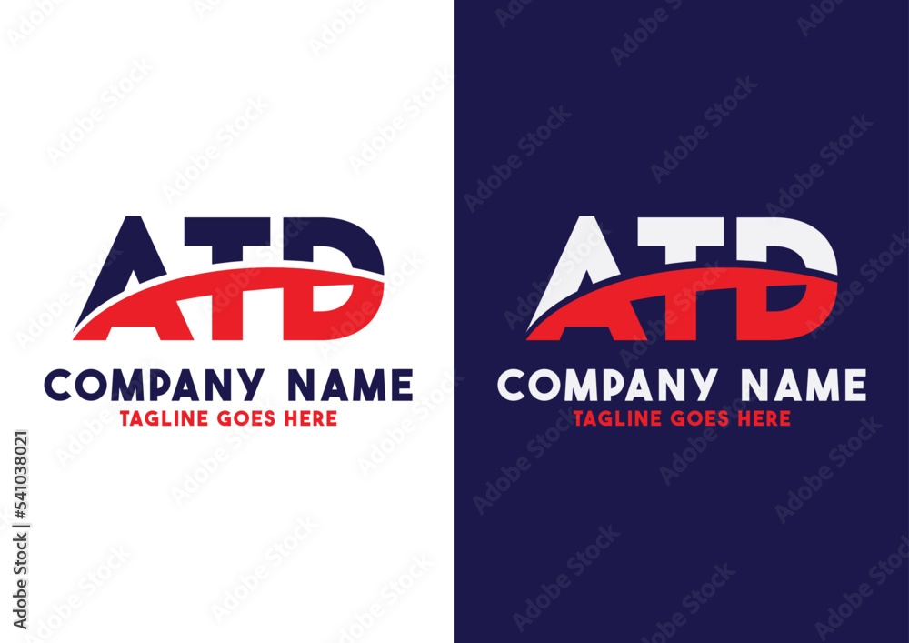 Letter ATD logo design vector template, ATD logo Stock Vector | Adobe Stock