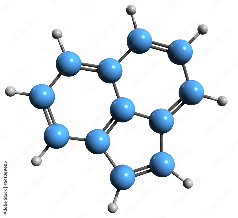 3D image of Acenaphthylene skeletal formula - molecular chemical ...