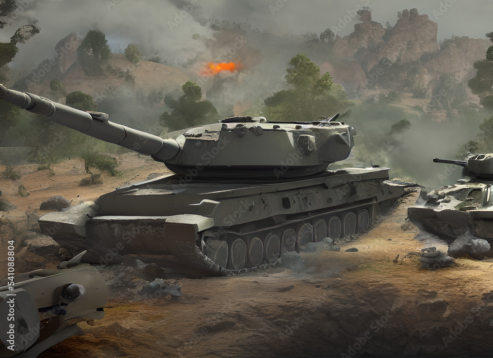 Ilustración de Stock World Caterpillar Cannon Turret Military Soviet ...