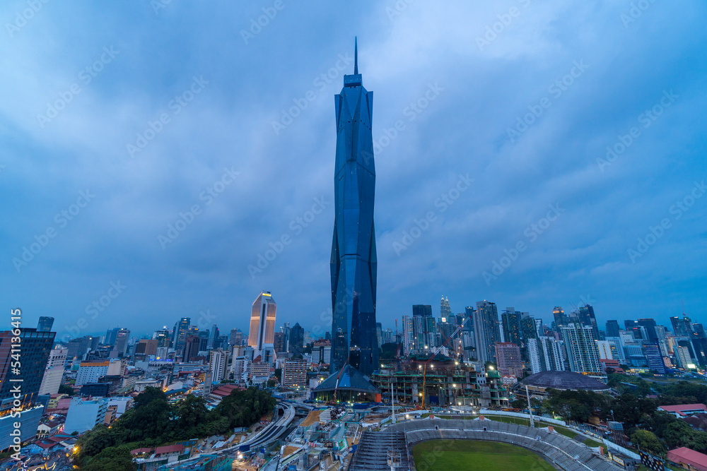 Stock-Foto „Merdeka 118 or PNB 118. The tallest building in Southeast ...