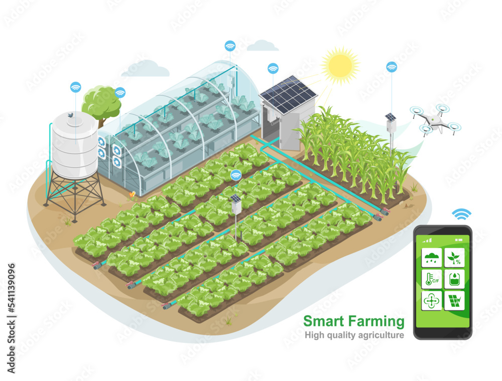 smart farm solar cell water pump and drone farming system equipment ...