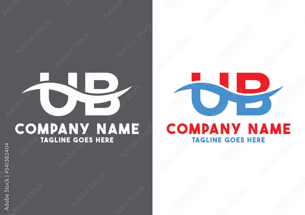 Letter UB logo design vector template, UB logo Stock Vector | Adobe Stock