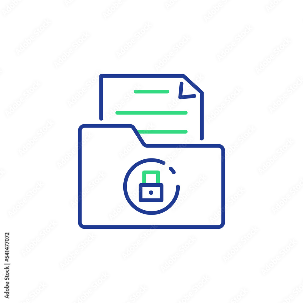 open folder icon. Folder with documents Stock Vector | Adobe Stock