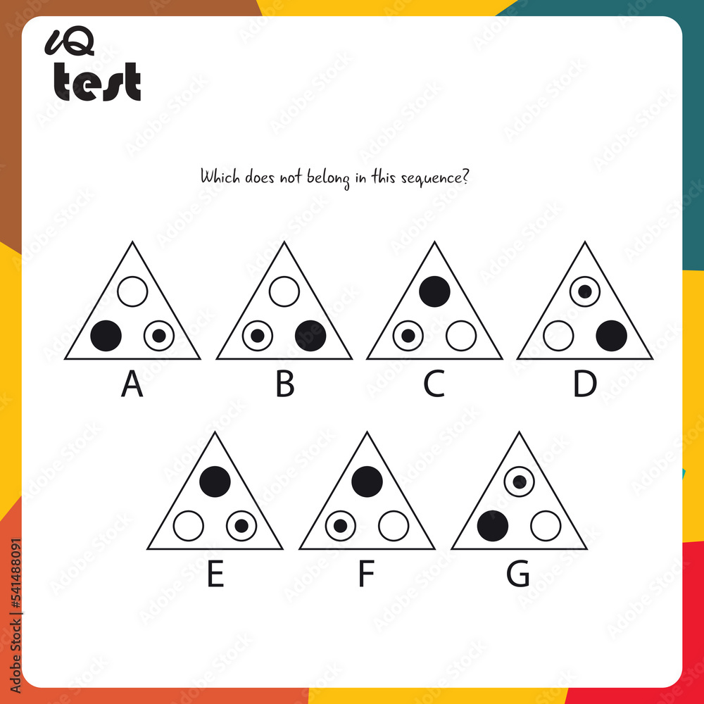 Practice Questions Worksheet for Education and IQ Test. task for the ...