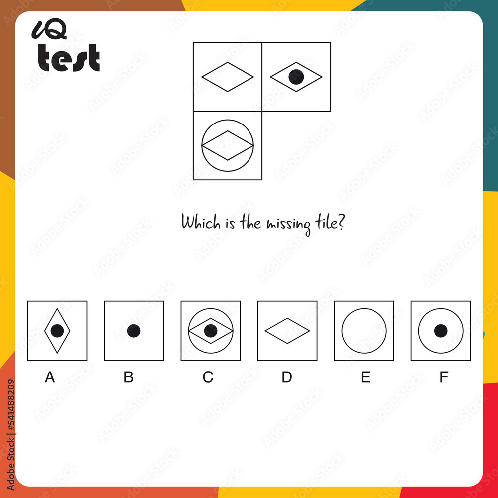 Practice Questions Worksheet for Education and IQ Test. task for the ...