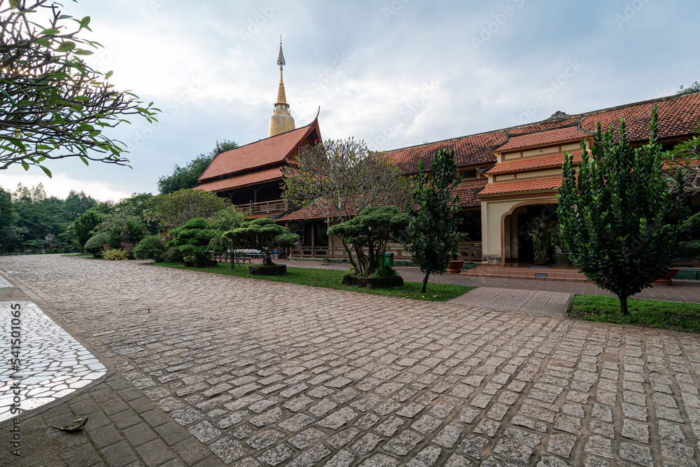 Buu Long pagoda has the unique combination of architectural style of India, Myanmar, Thailand ...