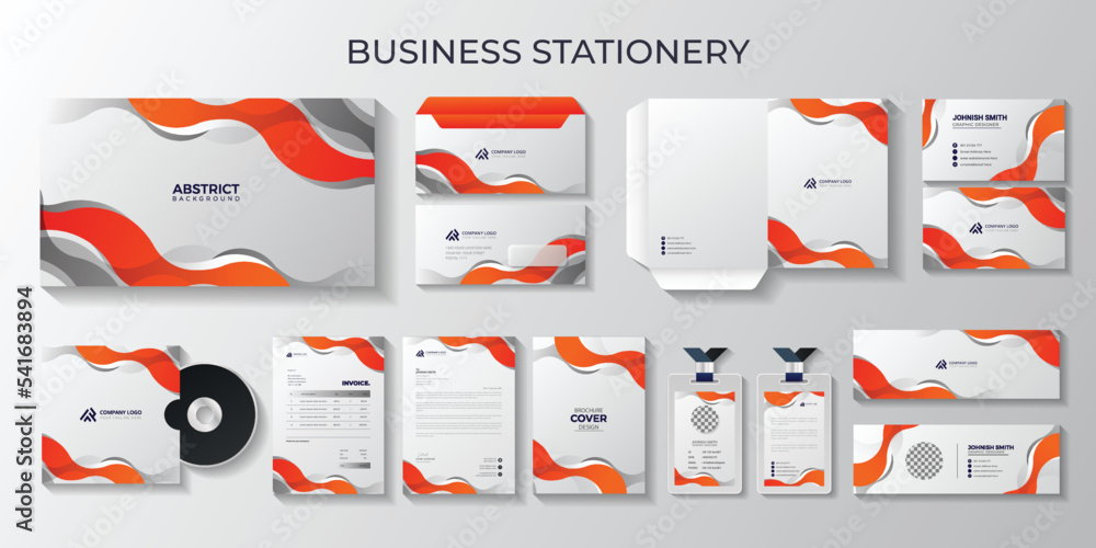 Orenge business stationery and identity, branding, Presentation Folder ...