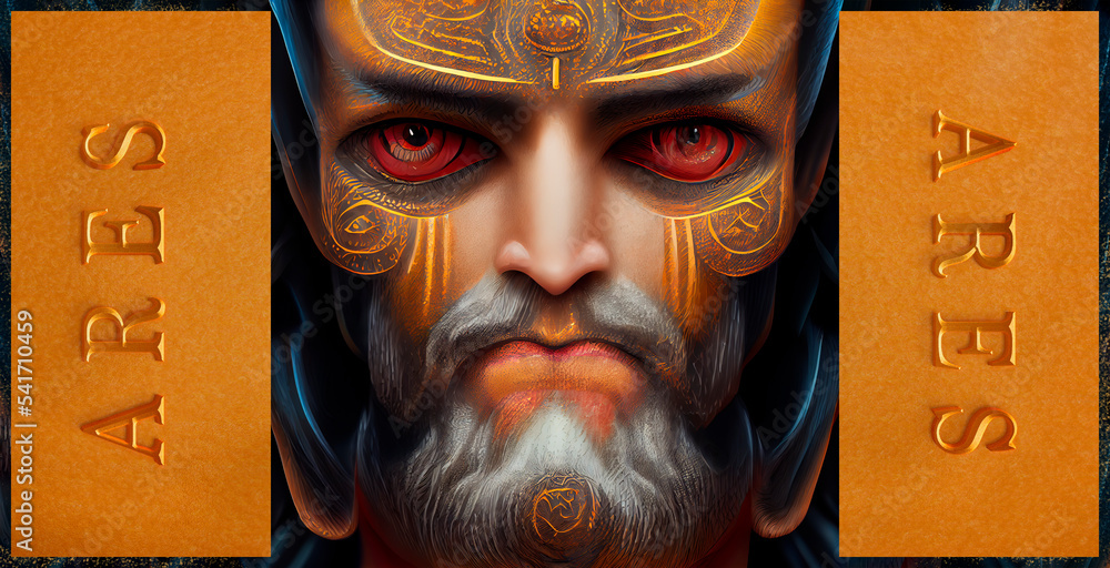 Stock-Illustration „Ares greek god. Greek mythology. Son of Zeus and ...