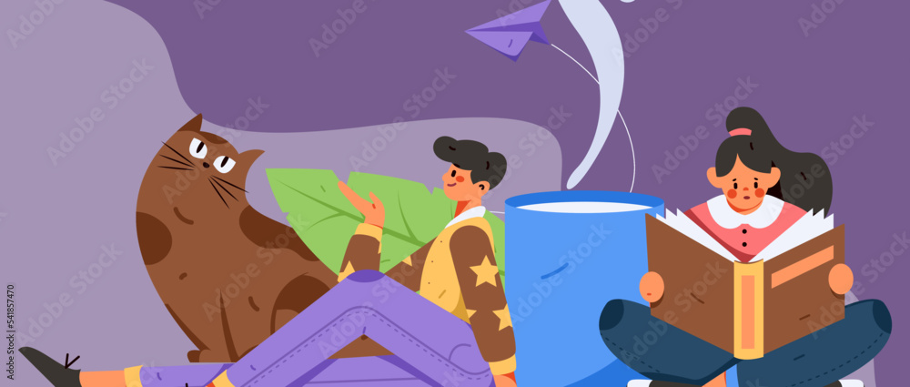 Living room home rest character scene flat vector concept operation ...