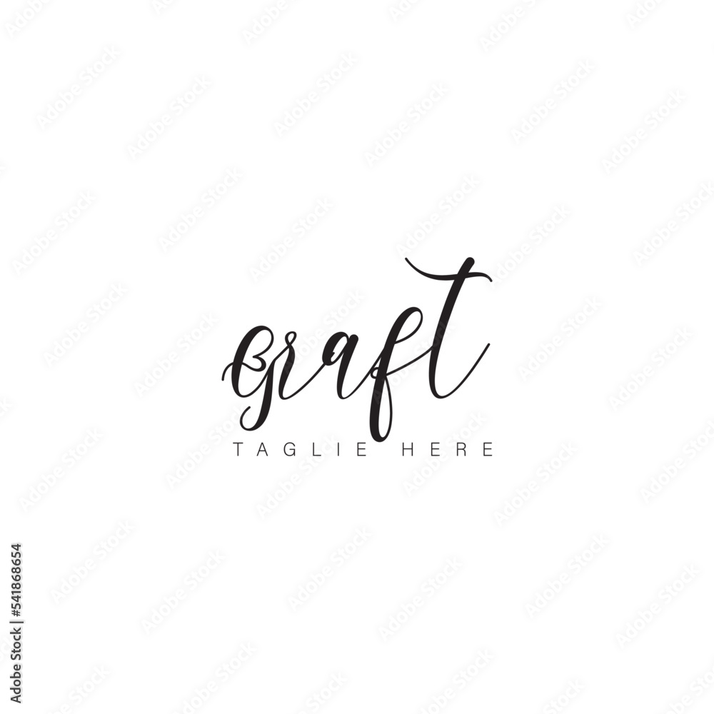Graft signature logo design Stock Vector | Adobe Stock