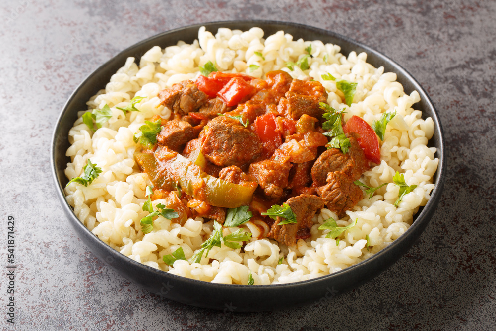Porkolt is a delicious Hungarian meat stew cooked in a savory paprika ...