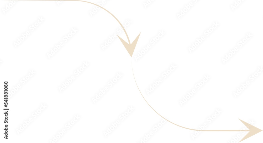 Minimal Thin Arrow Vector Illustration Stock Vector | Adobe Stock